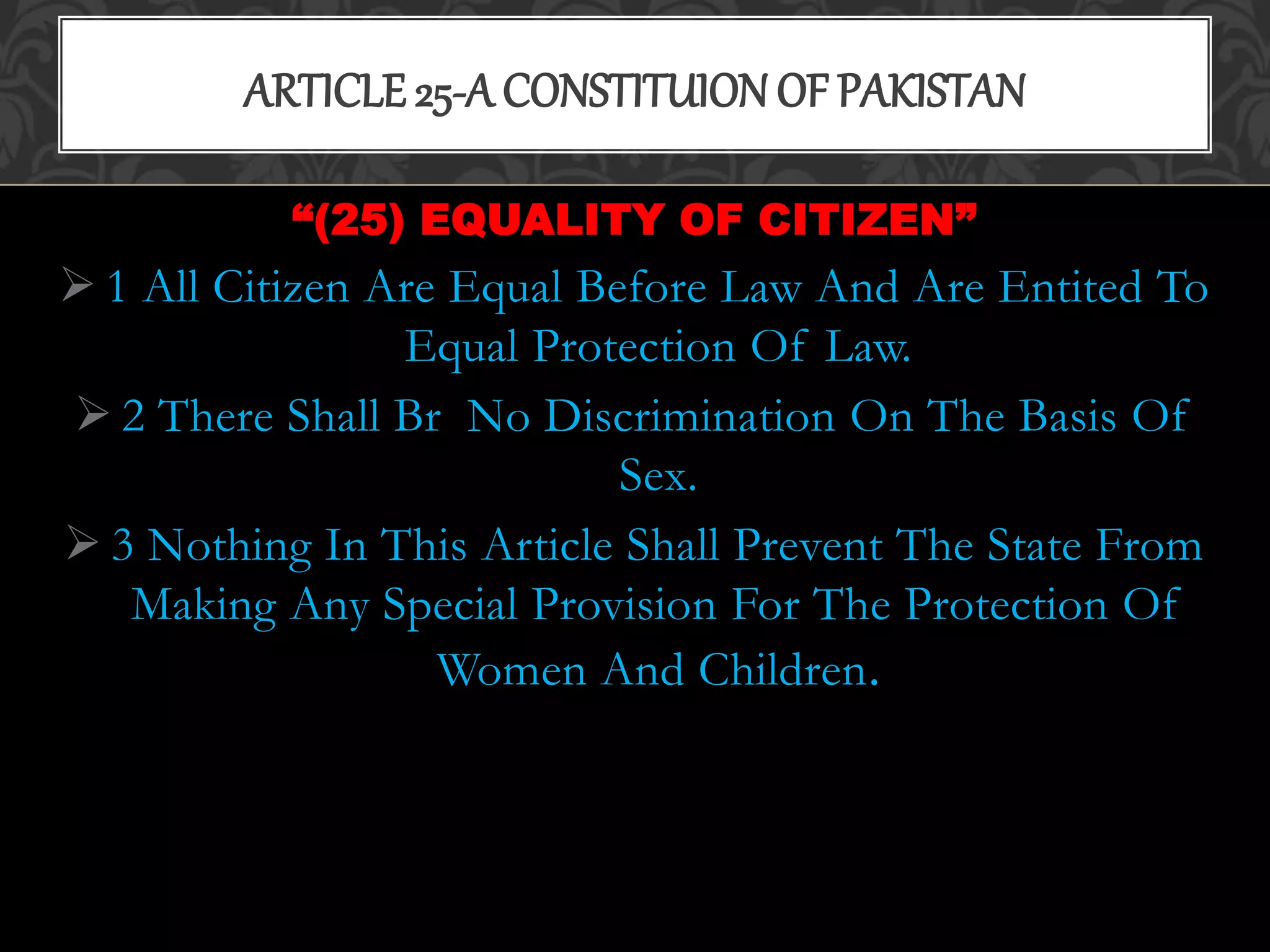 ARTICLE 25-A & 18 AMENDMENT | PPT