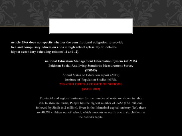 ARTICLE 25-A & 18 AMENDMENT | PPT