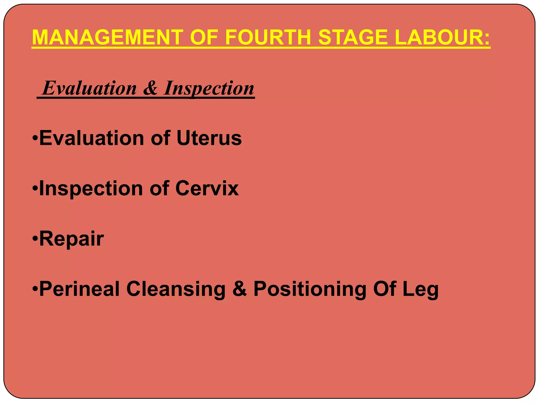 MANAGEMENT OF LABOUR | PPTX
