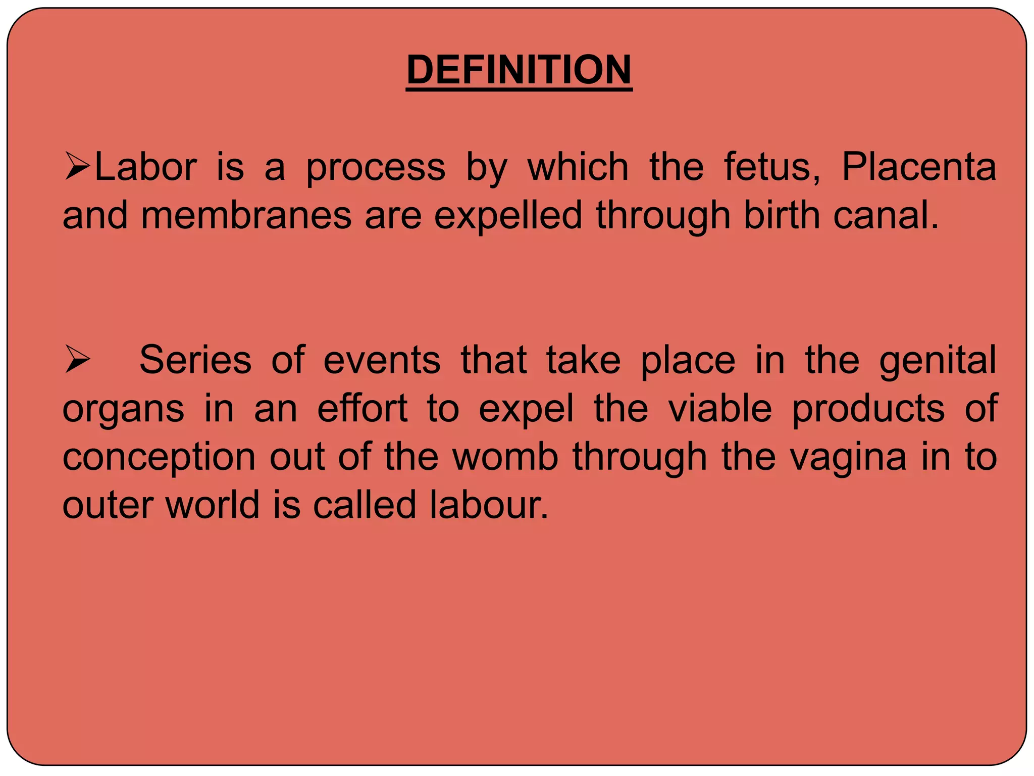 MANAGEMENT OF LABOUR | PPTX