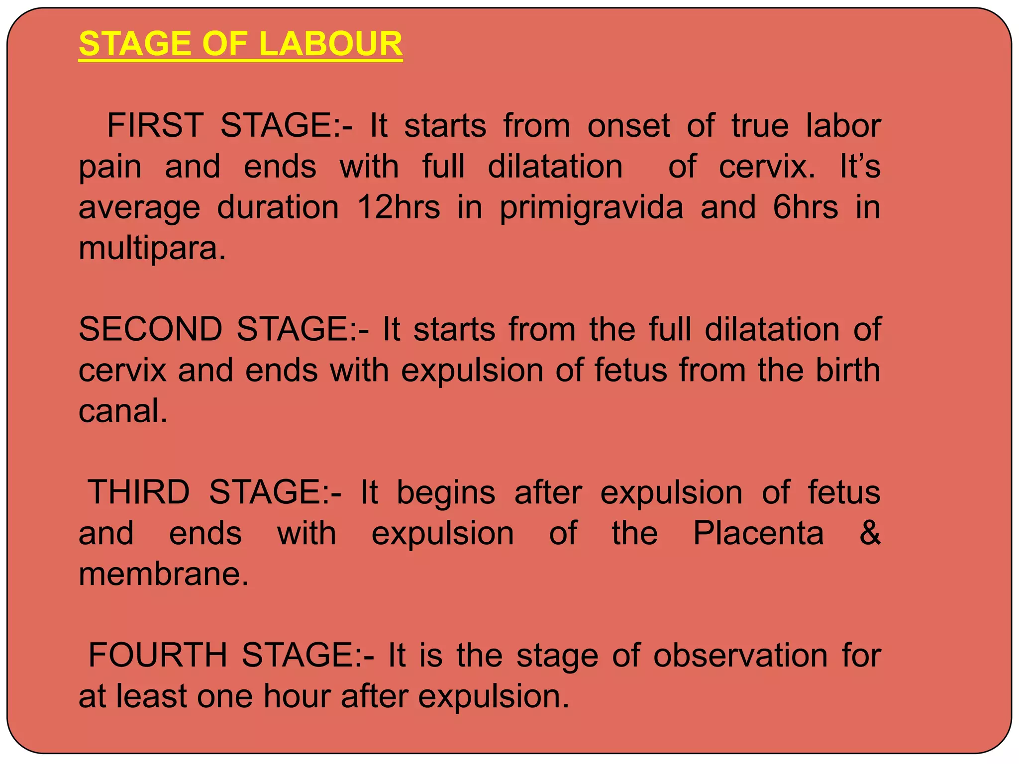 MANAGEMENT OF LABOUR | PPTX