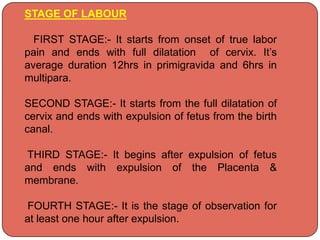 MANAGEMENT OF LABOUR | PPTX