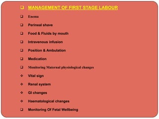MANAGEMENT OF LABOUR | PPTX