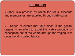 MANAGEMENT OF LABOUR | PPTX