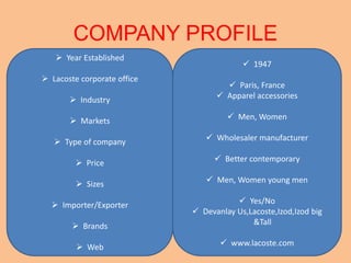 Presentation1 lacoste | PPTX