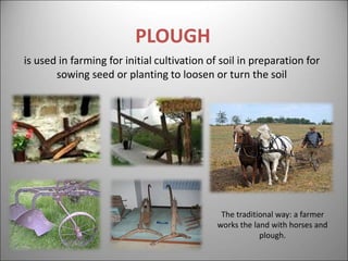 Traditional Agricultural Tools With Names