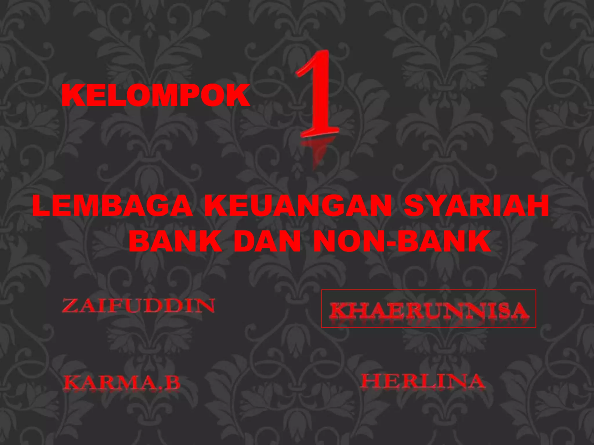 Presentation1 lembaga keuangan syariah | PPTX