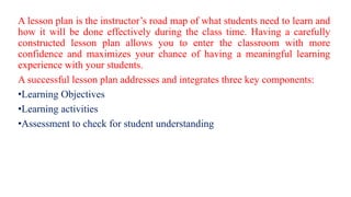 Lesson planning | PPTX