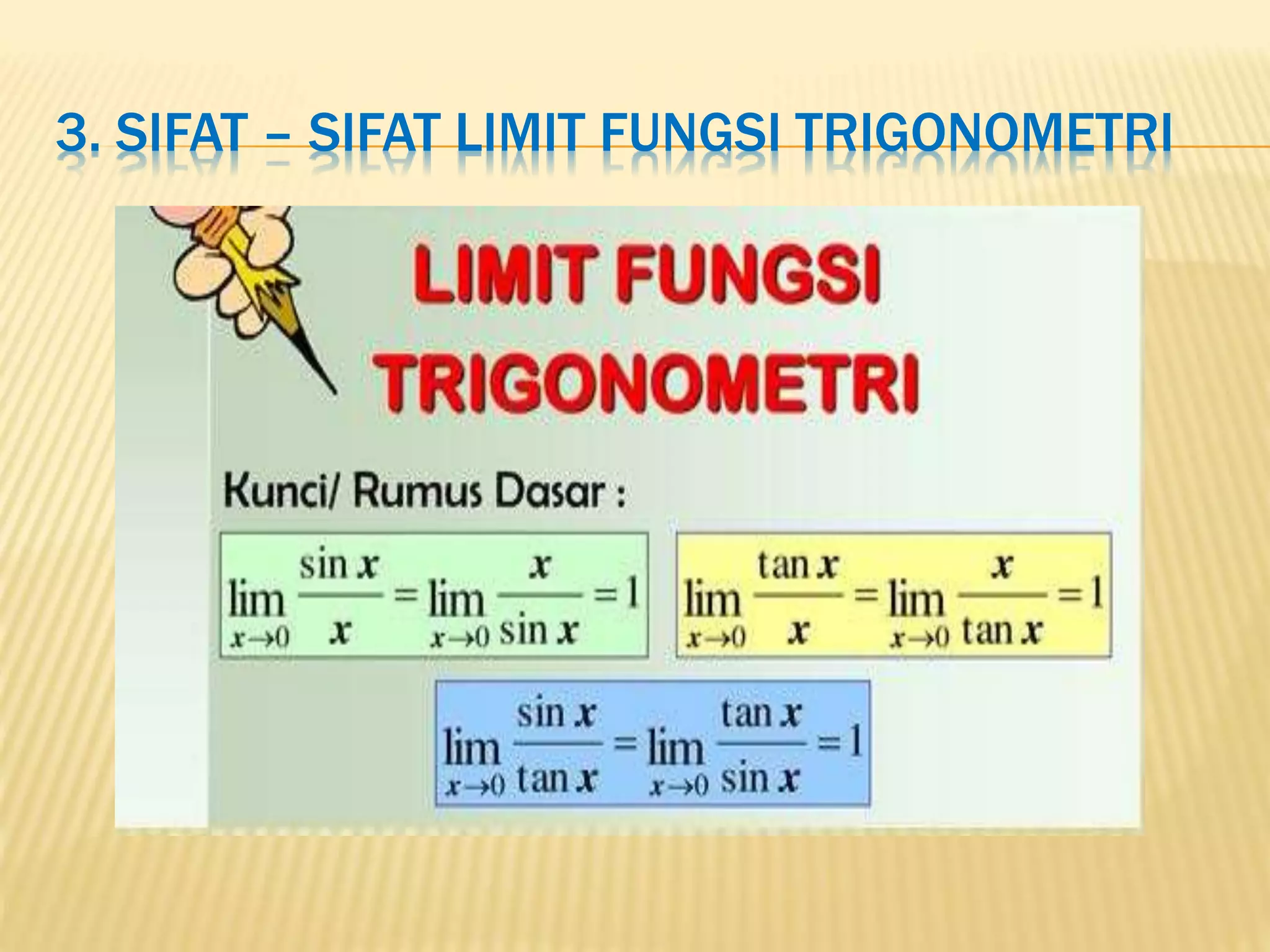 Limit Fungsi Trigonometri | PPT