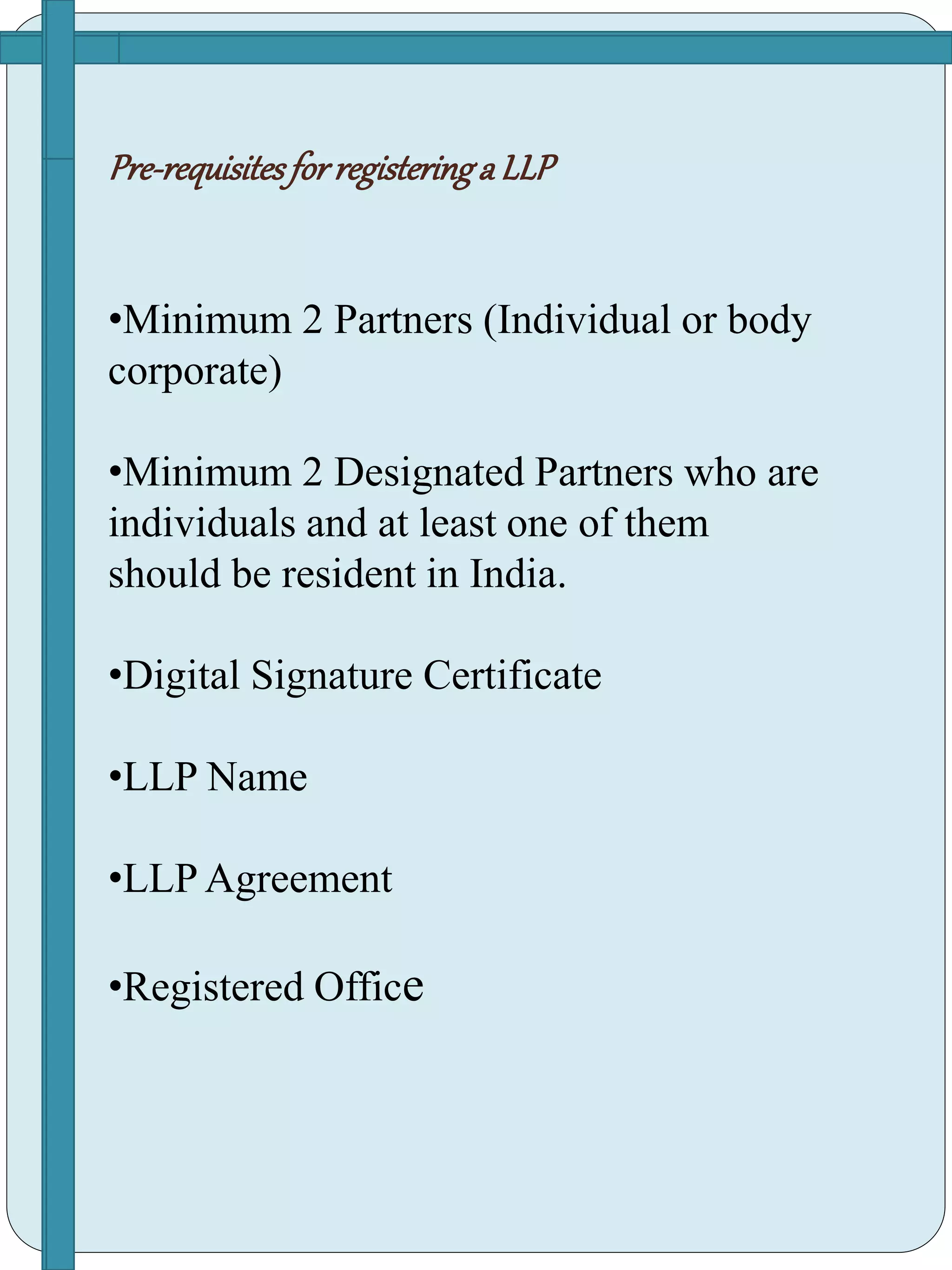 formation of llp | PPTX