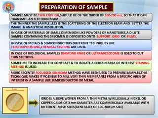 TRANSMISSION ELECTRON MICROSCOPY | PPTX | Eye and Vision Conditions ...