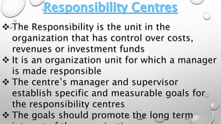 Management Accounting- Responsibility Accounting | PPT