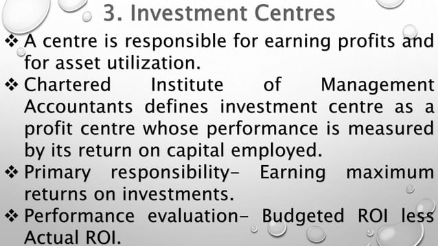Management Accounting- Responsibility Accounting | PPT