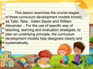 module 5: curriculum development process and modelpptx | PPT