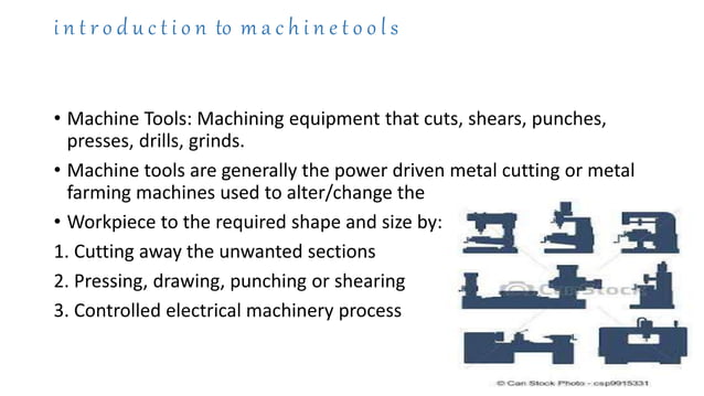 Presentation1 machine tool and machining | PPTX