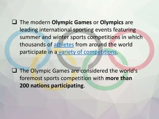 Olympics amazing presentaton | PPT