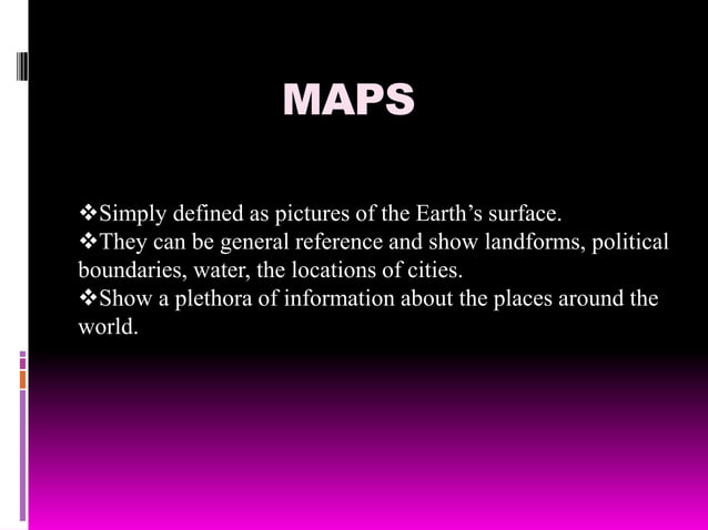Types of Maps and other Interpretation | PPTX