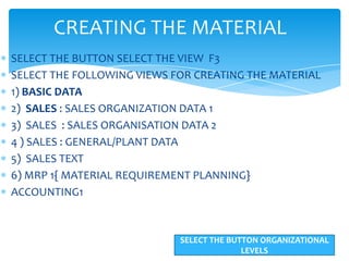 Presentation1 material master data | PPTX