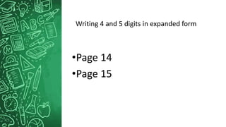 4 and 5 digits in expanded form | PPT