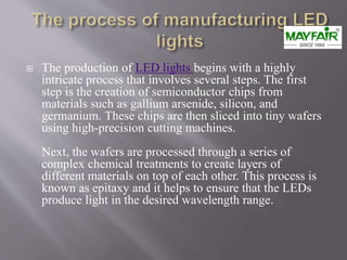 Led Lighting Manufacturer in Noida By Mayfair | PPT