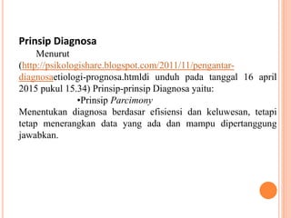 diagnosa dan prognosa (blajar ,karir) | PPT