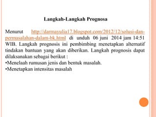 diagnosa dan prognosa (blajar ,karir) | PPT