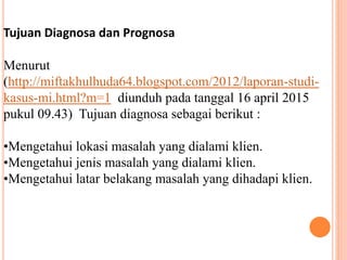 diagnosa dan prognosa (blajar ,karir) | PPT