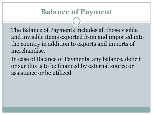 Balnace of payment affect macroeconomics | PPTX | Business Accounting ...