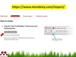 Presentation1 mendeley word google scholar | PPTX