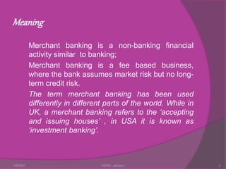 Merchant Banking ppt | PPTX