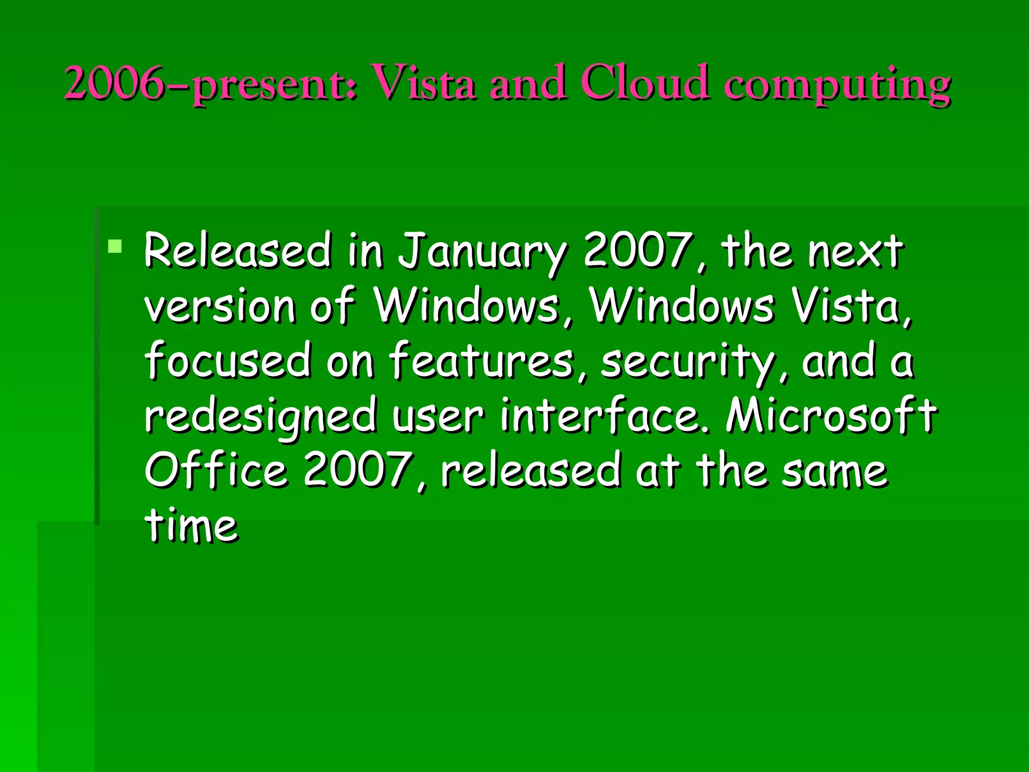 Microsoft Presentation | PPT | Operating Systems | Computer Software ...