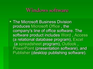 Microsoft Presentation | PPT | Operating Systems | Computer Software ...