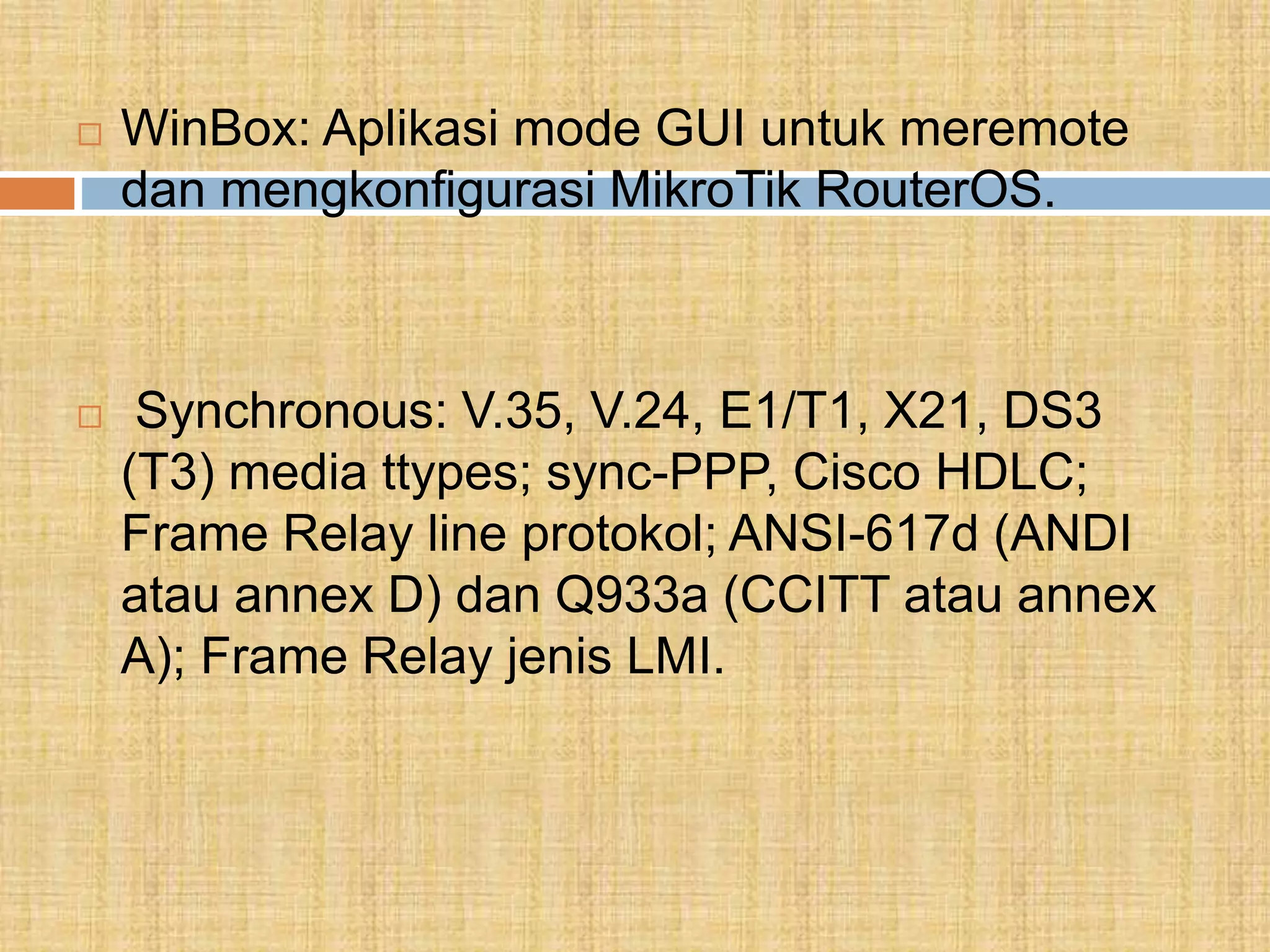 Presentation1 mikrotik | PPT
