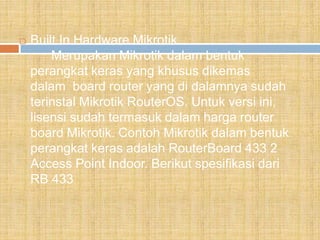 Presentation1 mikrotik | PPT