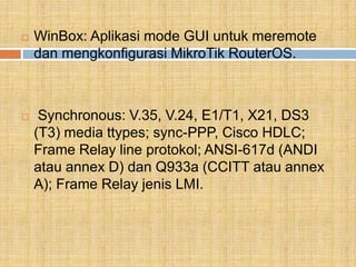 Presentation1 mikrotik | PPT