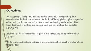 Presentation on Suspension Bridge | PPTX | Civil Engineering Industry ...