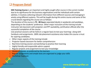 MIS & Data Analysis in Excel & Access Training Classes in Delhi NCR | PPT