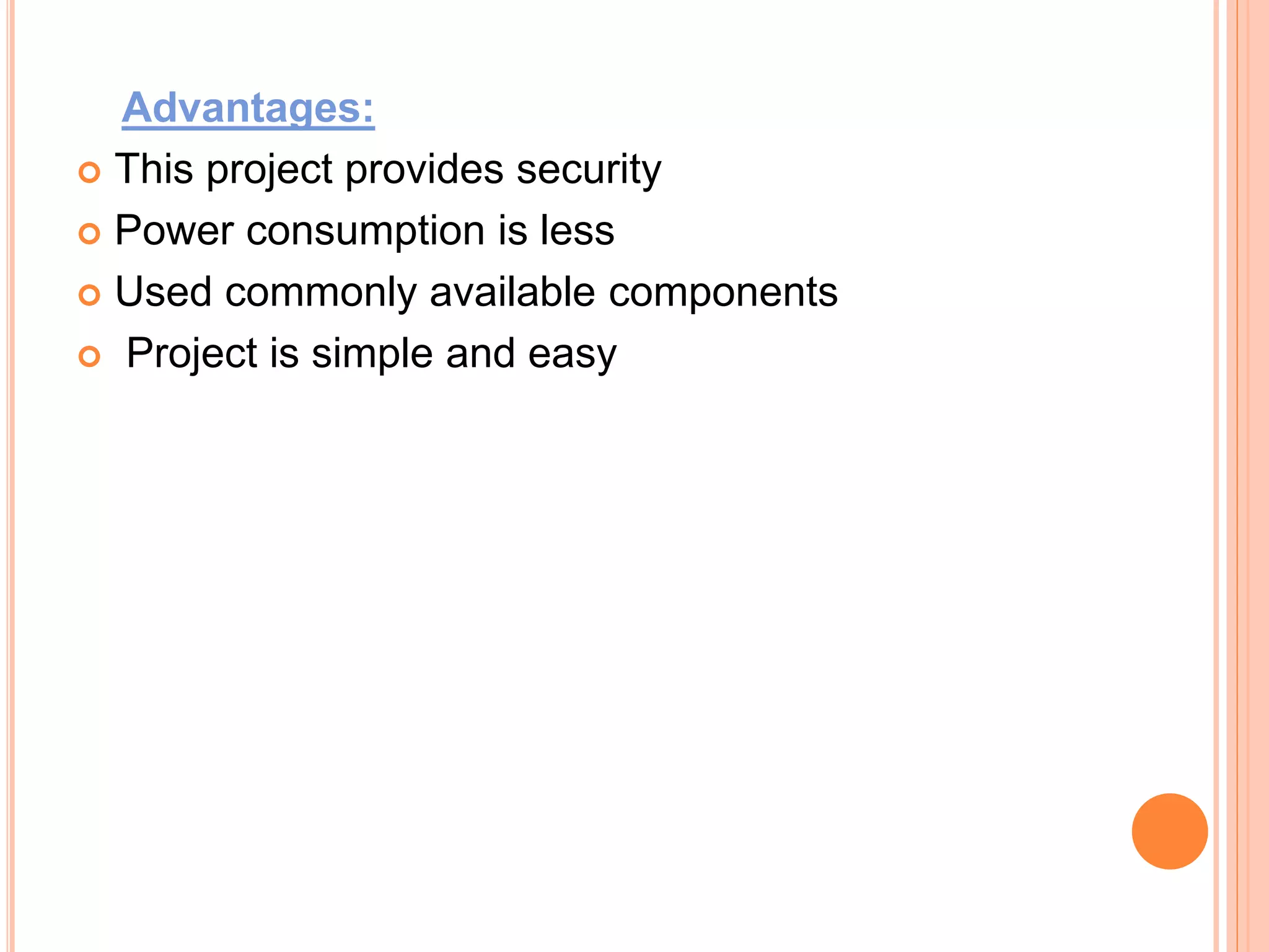 password based door locking system using 8051 | PPTX