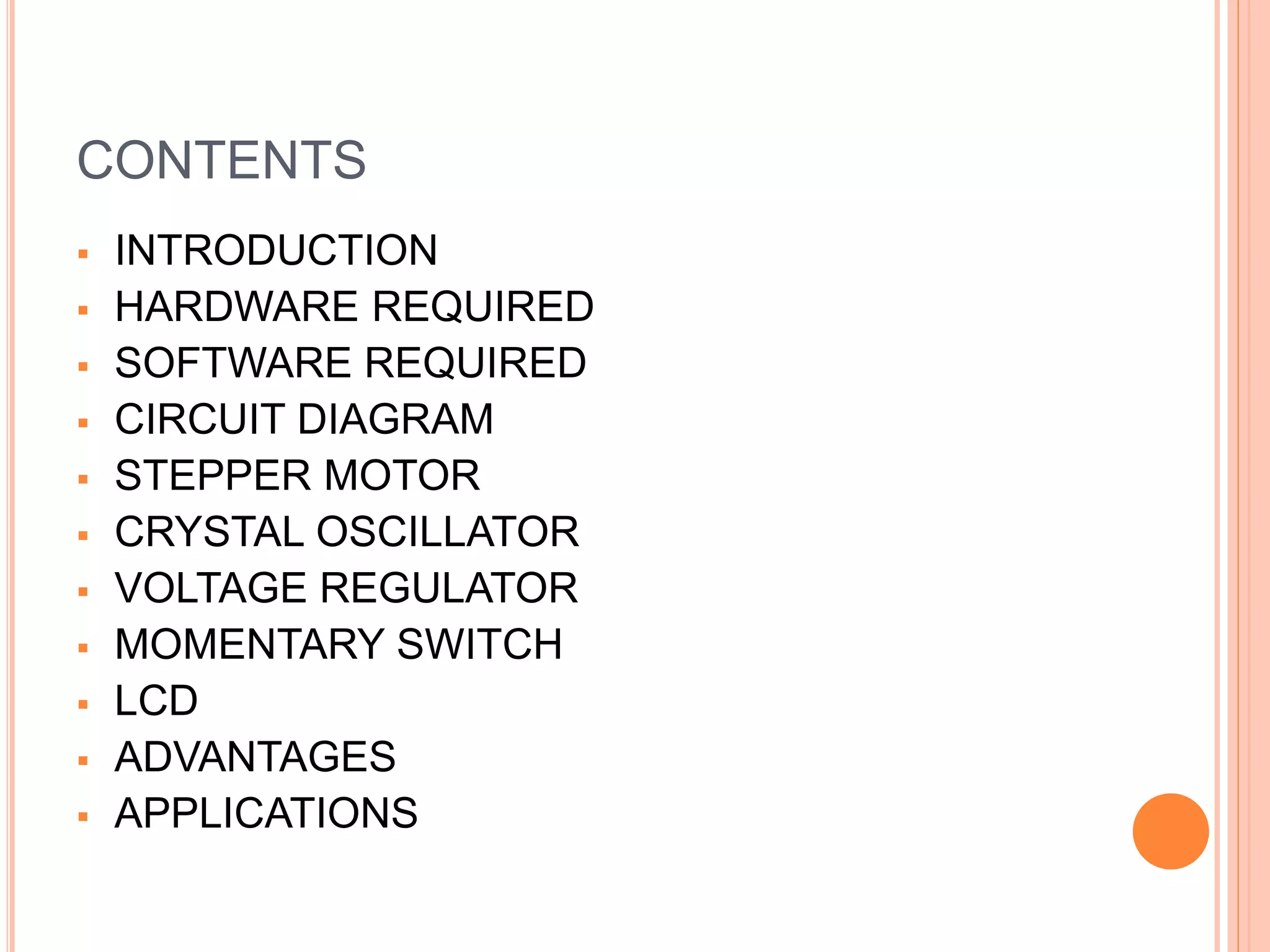 password based door locking system using 8051 | PPTX