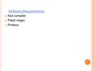 password based door locking system using 8051 | PPTX