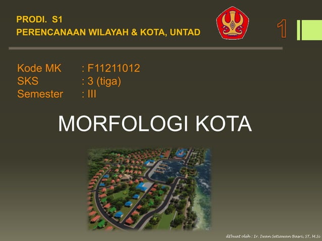 Presentation1 morfologi kota | PDF