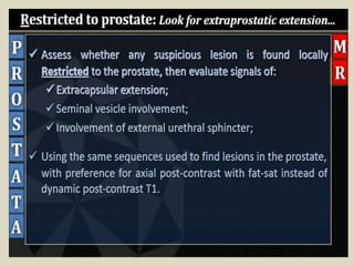 Presentation1, mri imaging of the prostate | PPTX