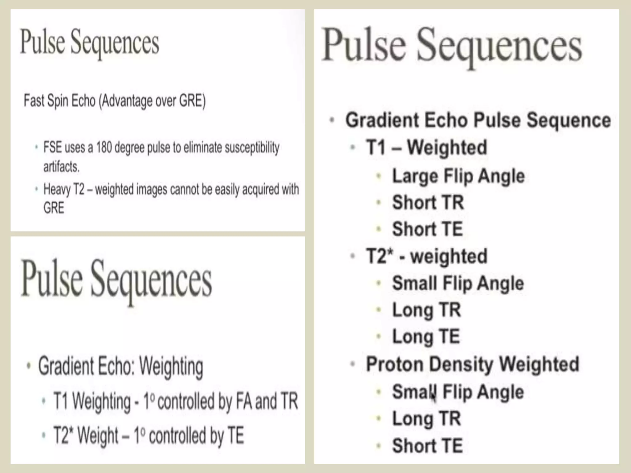 Presentation1, mr pulse sequences. | PPTX