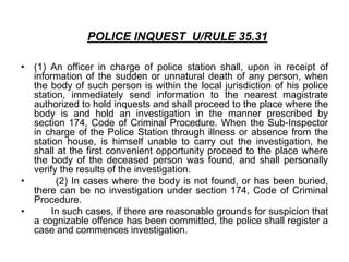 Inquest and Law related to it muhammad farooq khan | PPT