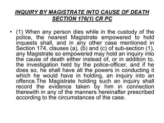 Inquest and Law related to it muhammad farooq khan | PPT