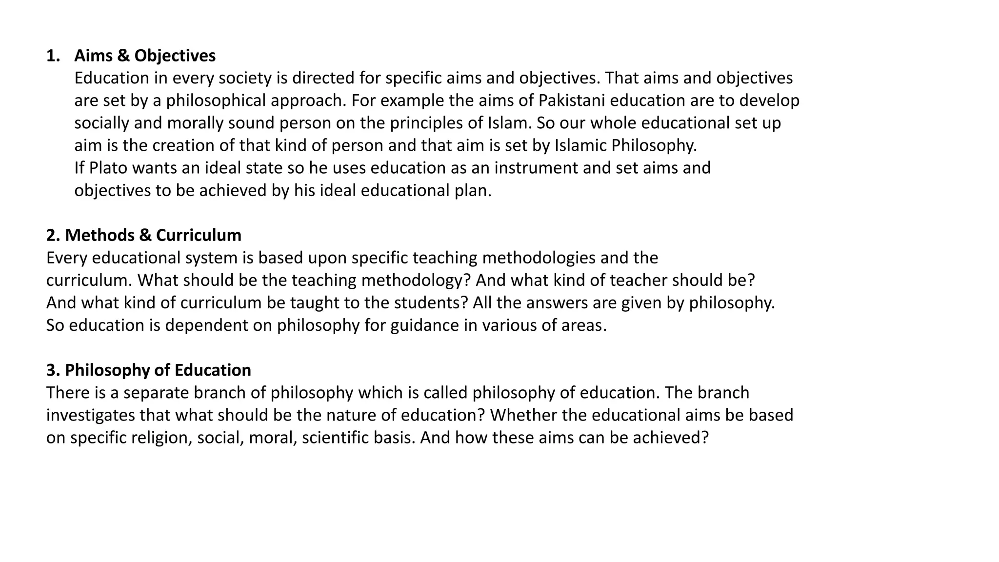 Presentation on Philosophical foundation of Education | PPTX