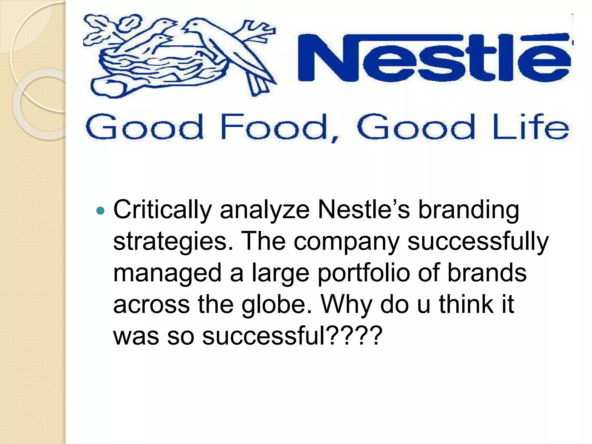 nestle case study | PPTX