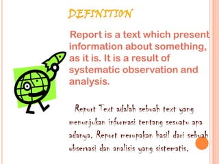 Report text | PPT