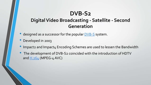 Digital Video Broadcasting (DVB) | PPTX | Digital Audio | Computer ...