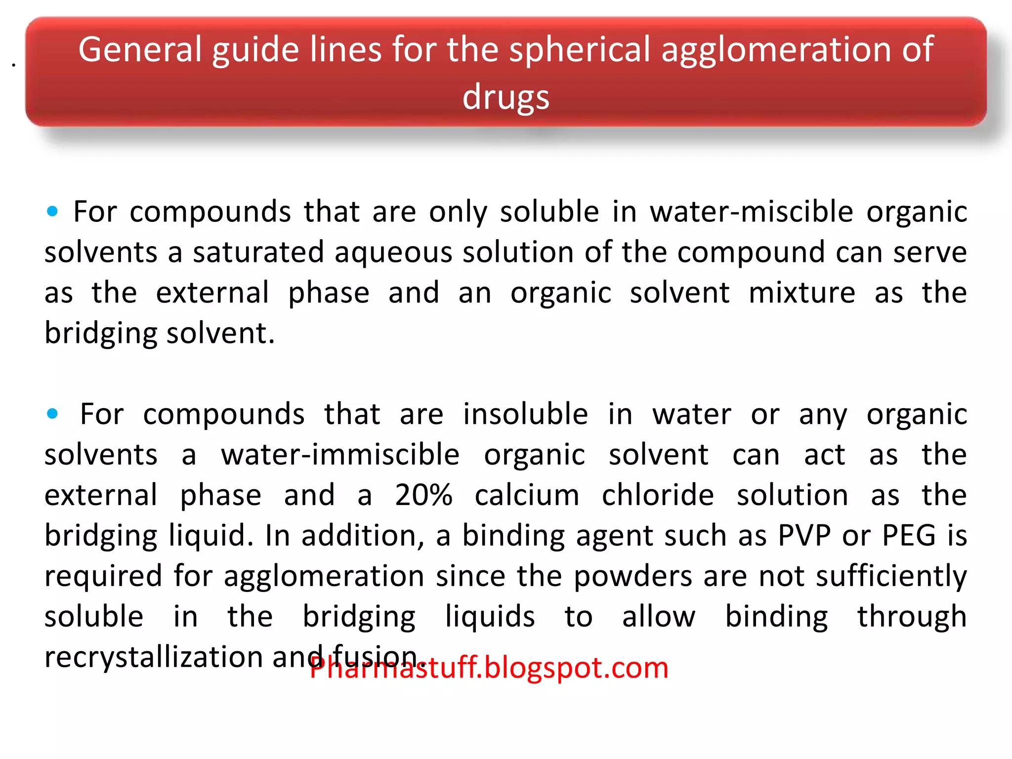 Spherical Crystallization PPT | PPTX